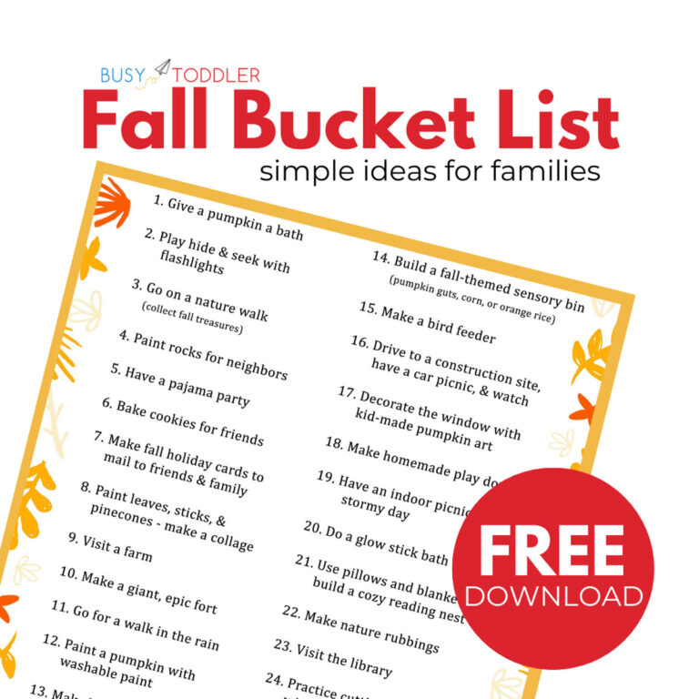 50+ Awesome Fall Activities for Toddlers - Busy Toddler