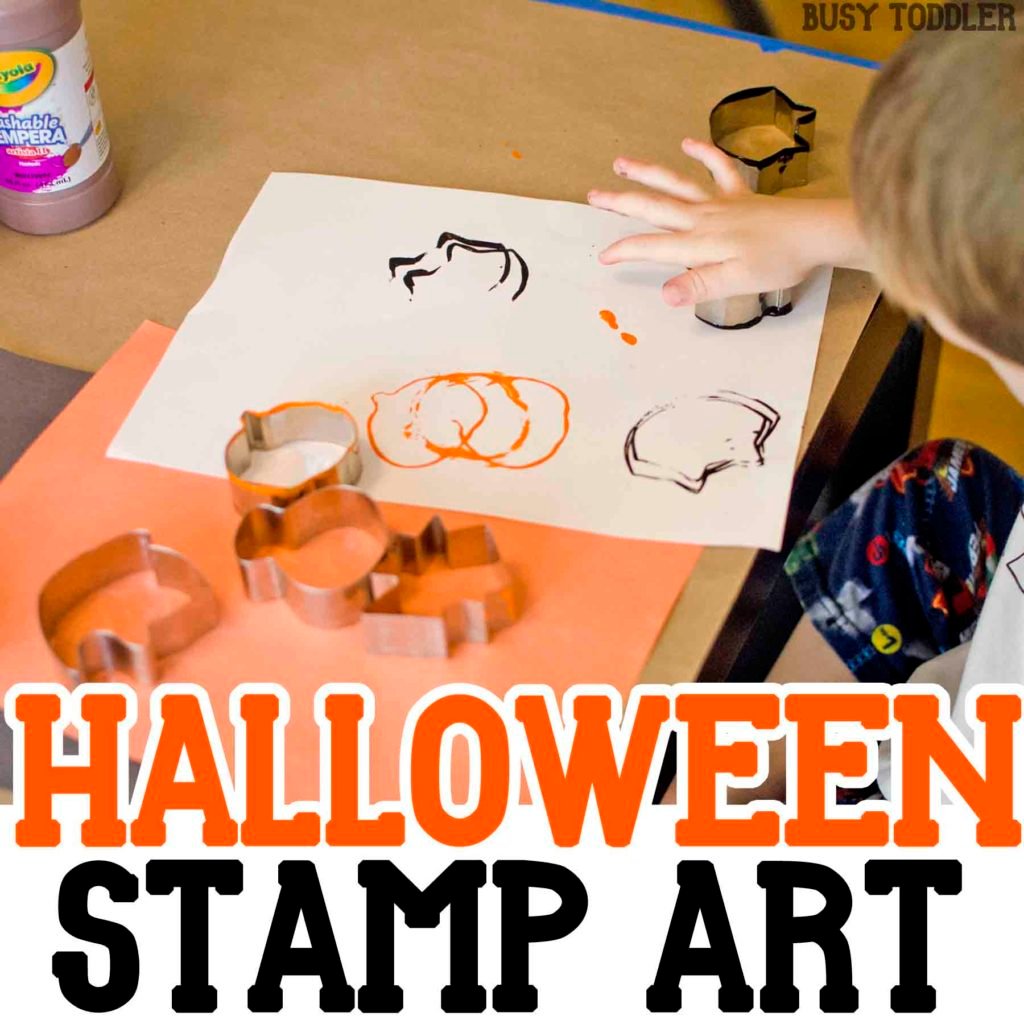 Halloween Stamp Art - Busy Toddler