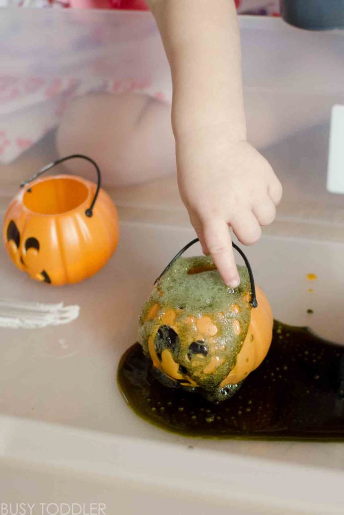 Pumpkin Fizz: Halloween Science Activity - Busy Toddler