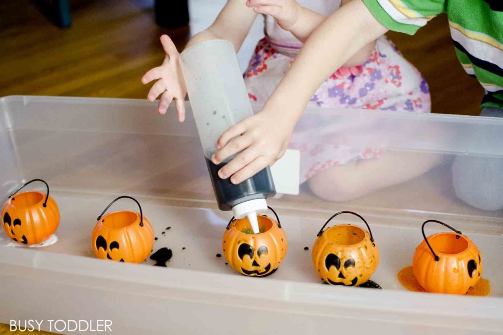 Pumpkin Fizz: Halloween Science Activity - Busy Toddler