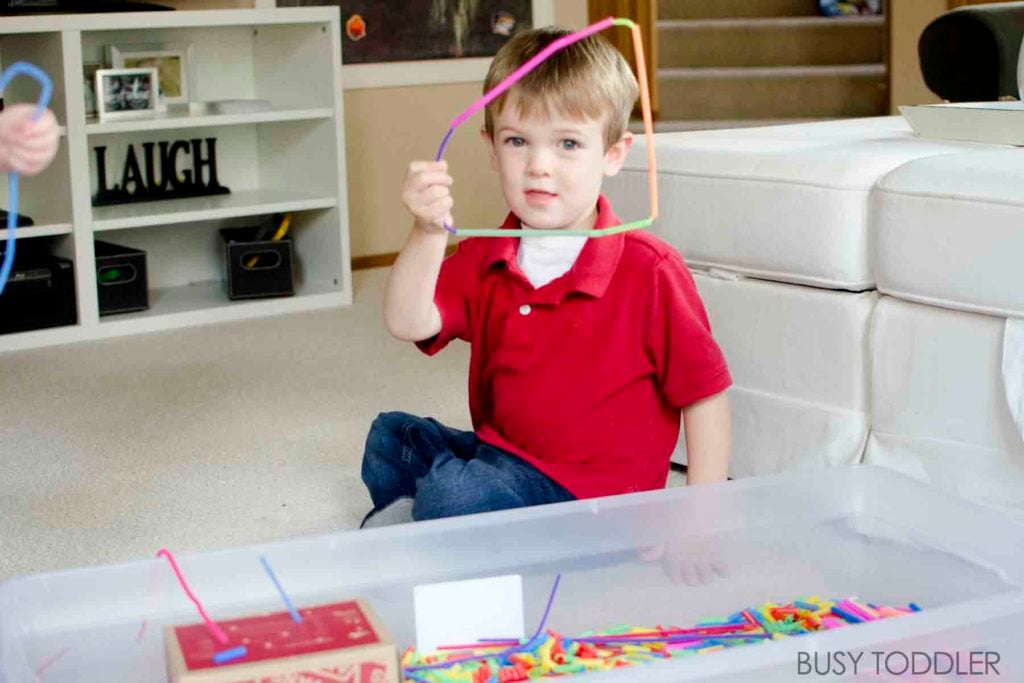 Threading Station: Quiet Time Activity - Busy Toddler