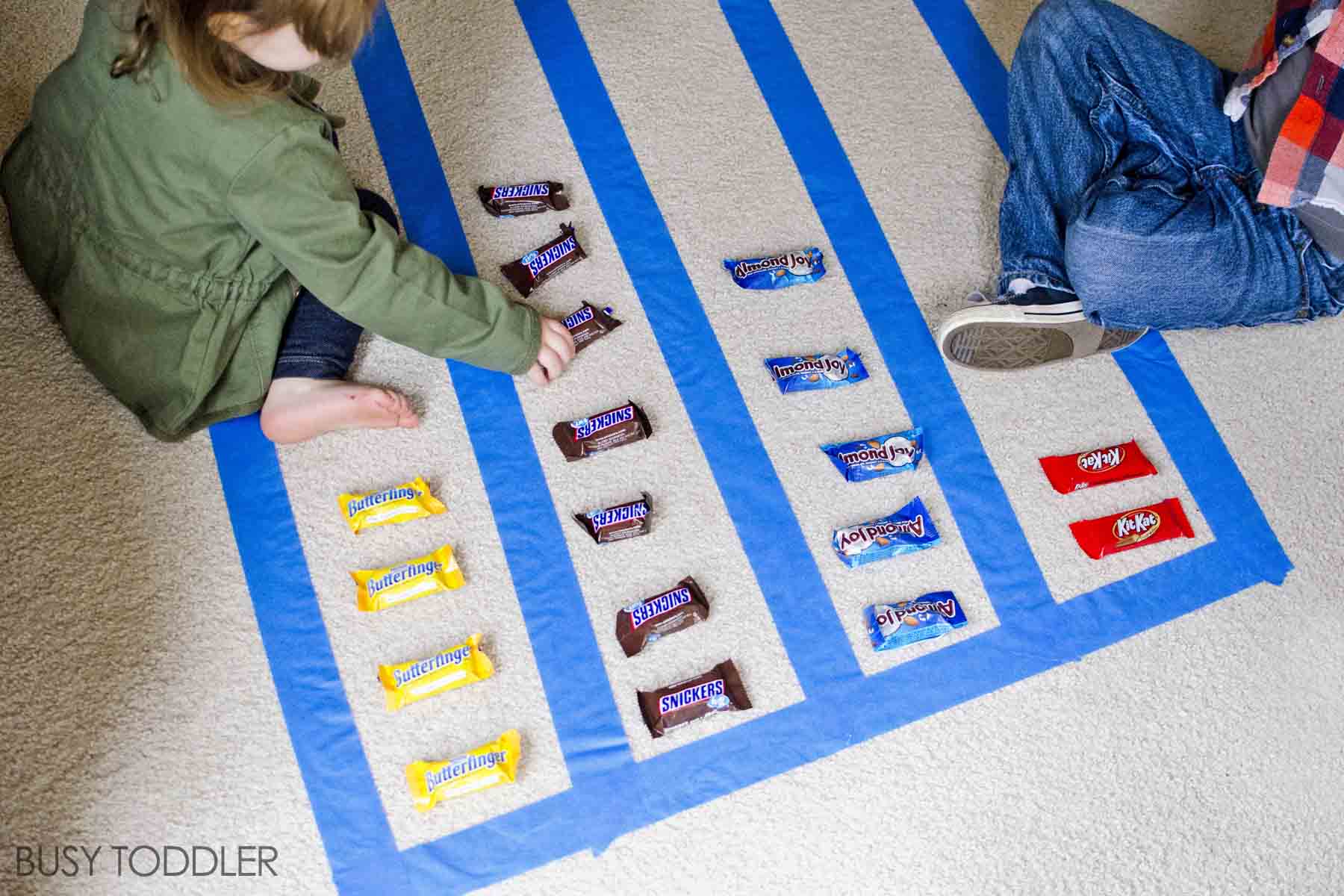 Graphing Candy After Halloween - Busy Toddler