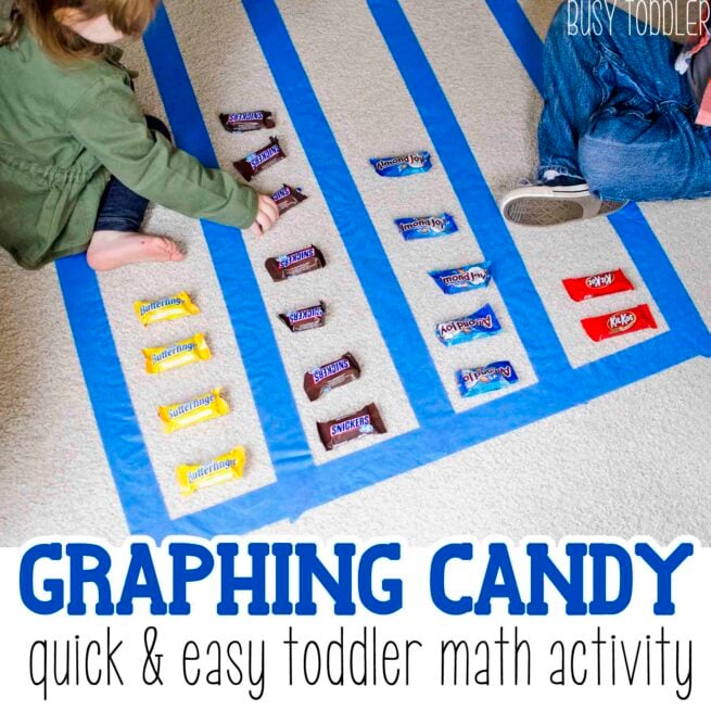 Graphing Candy After Halloween - Busy Toddler