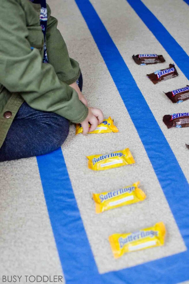 Graphing Candy After Halloween - Busy Toddler