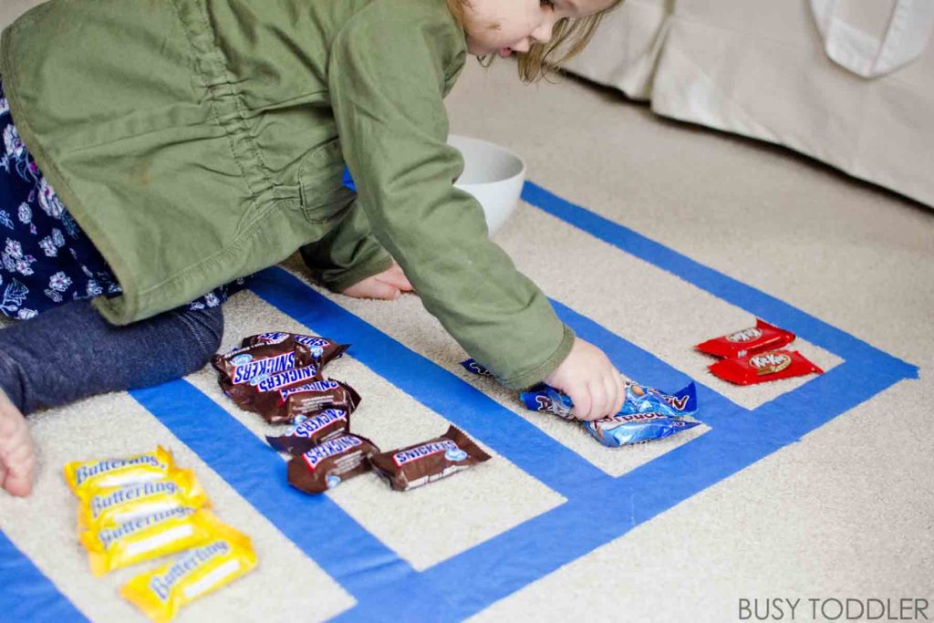 Graphing Candy After Halloween - Busy Toddler