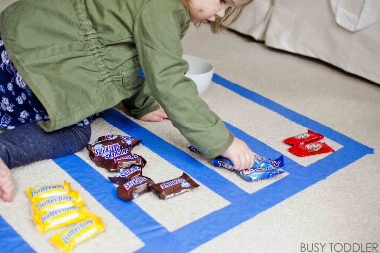 Graphing Candy After Halloween - Busy Toddler