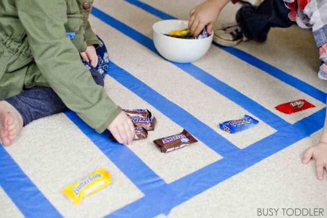Graphing Candy After Halloween - Busy Toddler