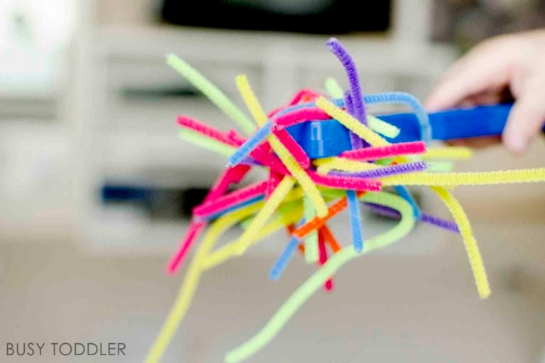 Pipe Cleaners Magnetic Grab - Busy Toddler