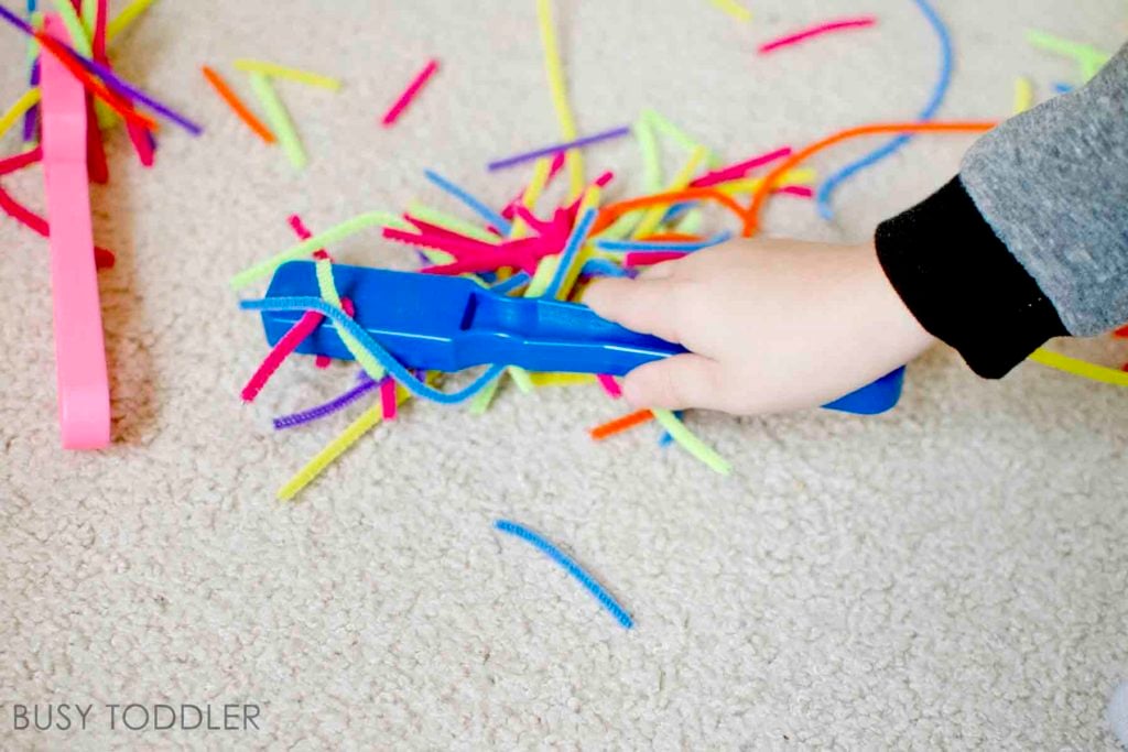 Pipe Cleaners Magnetic Grab - Busy Toddler
