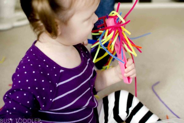 Pipe Cleaners Magnetic Grab - Busy Toddler