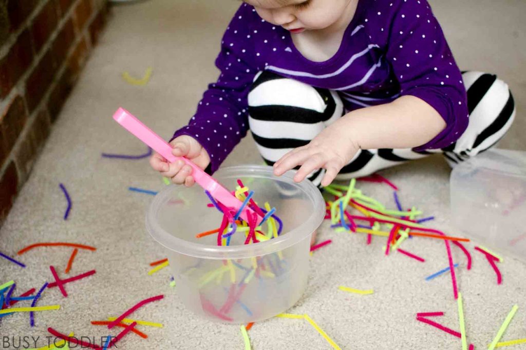 Pipe Cleaners Magnetic Grab - Busy Toddler