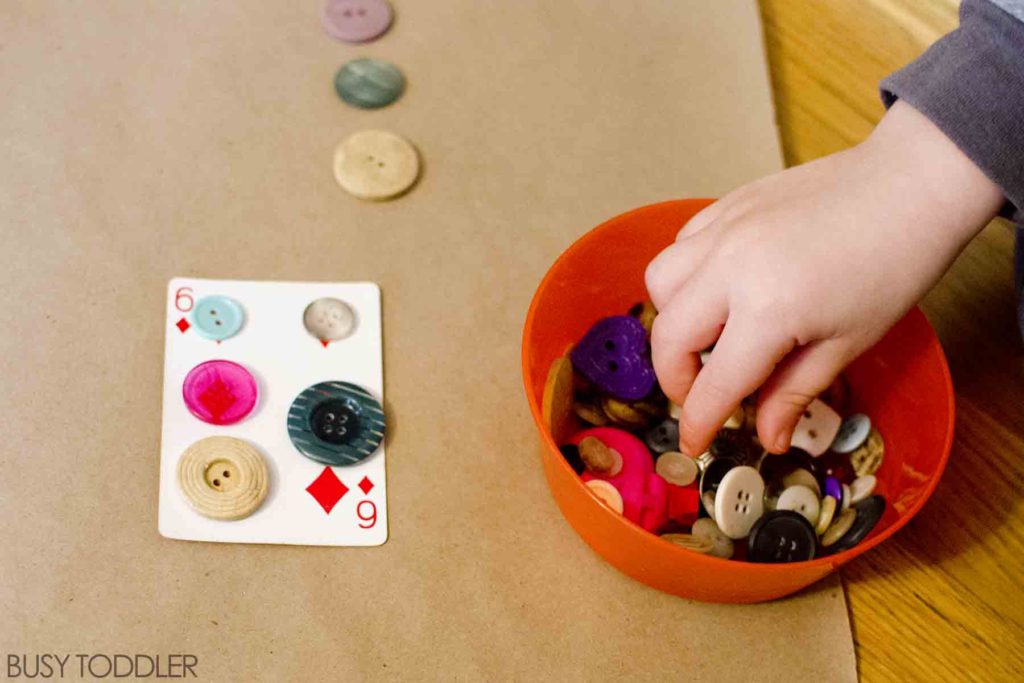 Playing Cards Math Activity - Busy Toddler