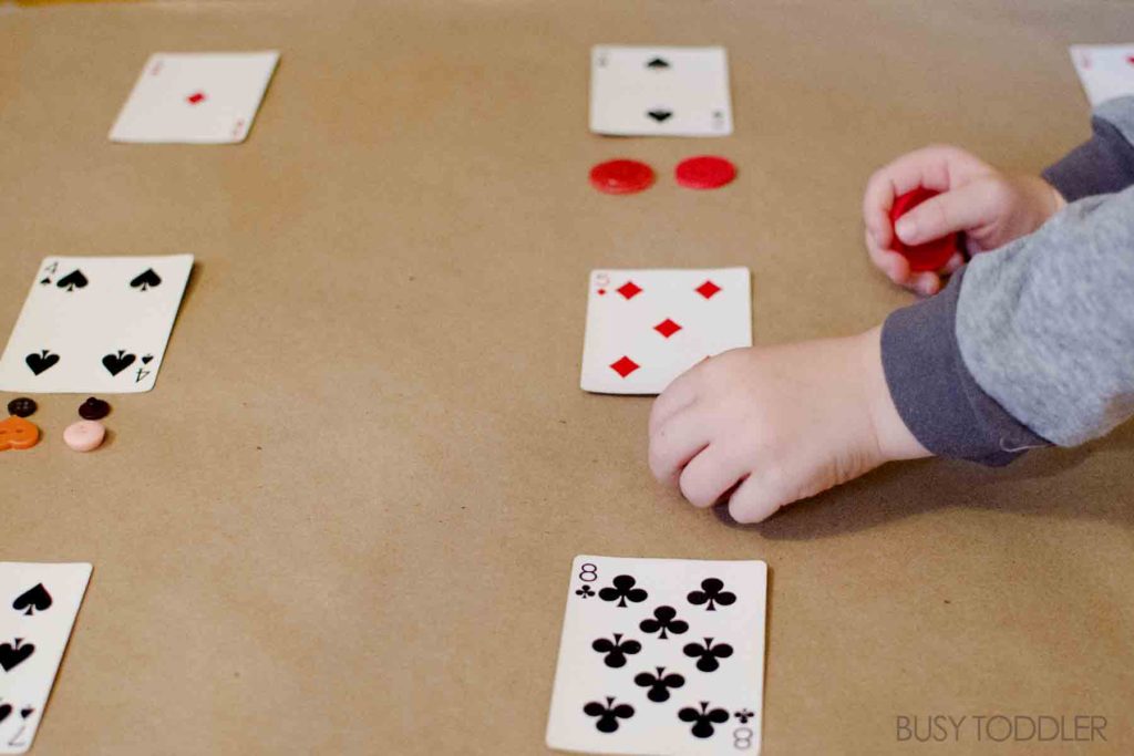 Playing Cards Math Activity - Busy Toddler