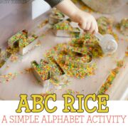 ABC Rice Bin - Busy Toddler