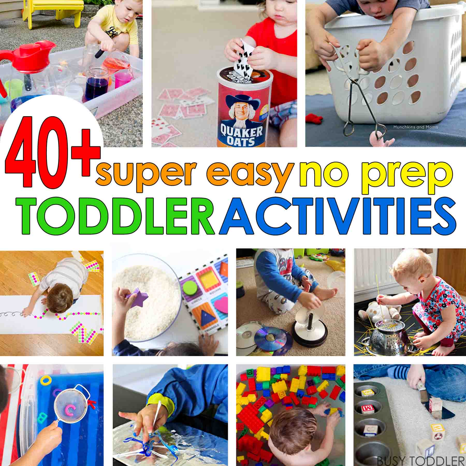 40 Super Easy Toddler Activities Busy Toddler