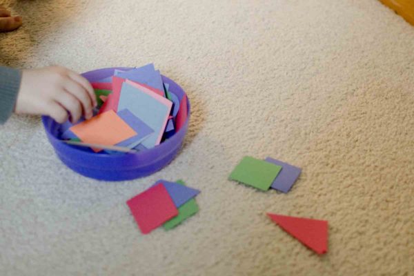 Sticky Shape Wall - Busy Toddler