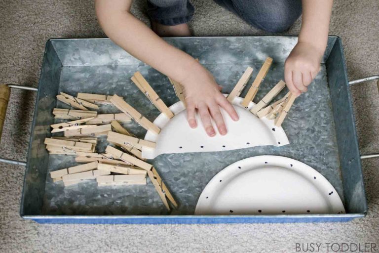 Easy Clothes Pin Activity - Busy Toddler