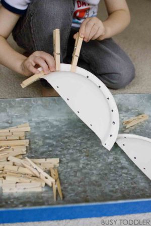 Easy Clothes Pin Activity - Busy Toddler