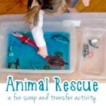 Animal Tape Rescue Activity - Busy Toddler