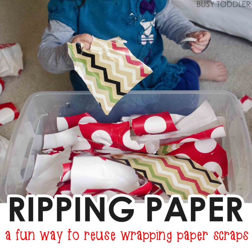 Ripping Paper Bin - Busy Toddler