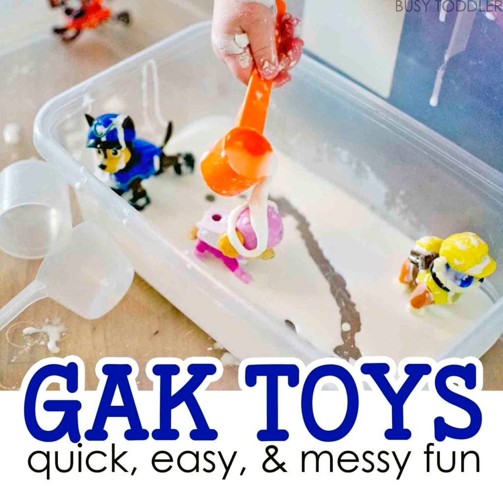 Gak Toys Activity - Busy Toddler