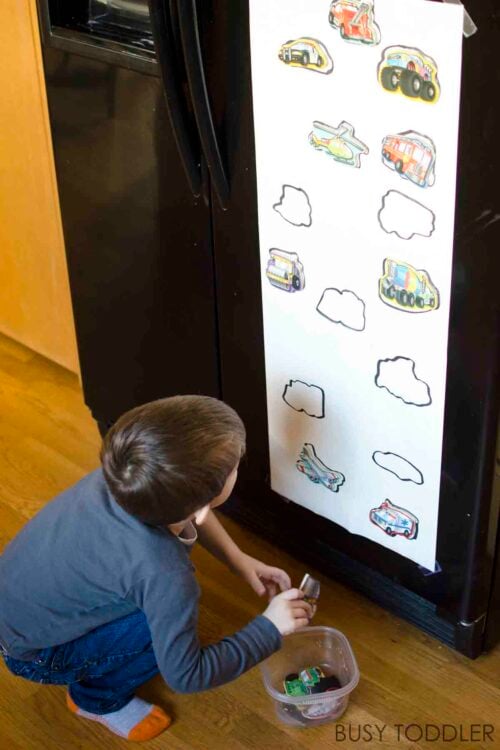 DIY Magnet Puzzle - Busy Toddler