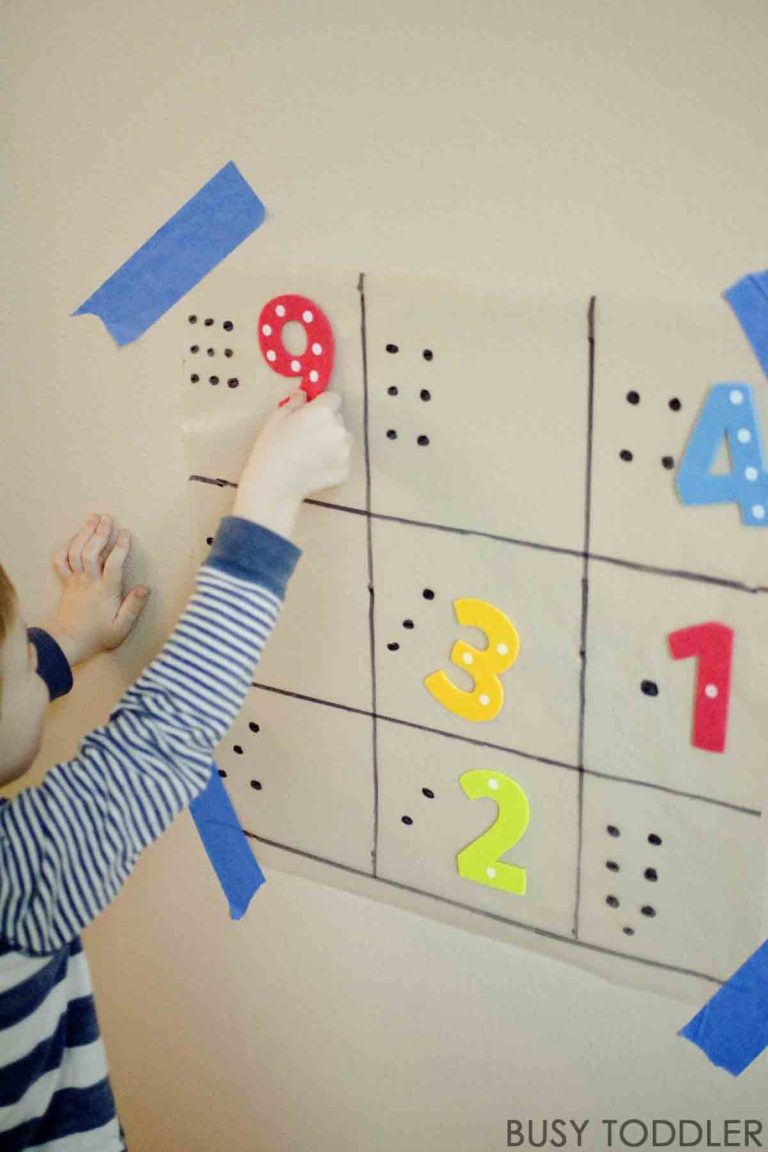 Sticky Number Match - Busy Toddler