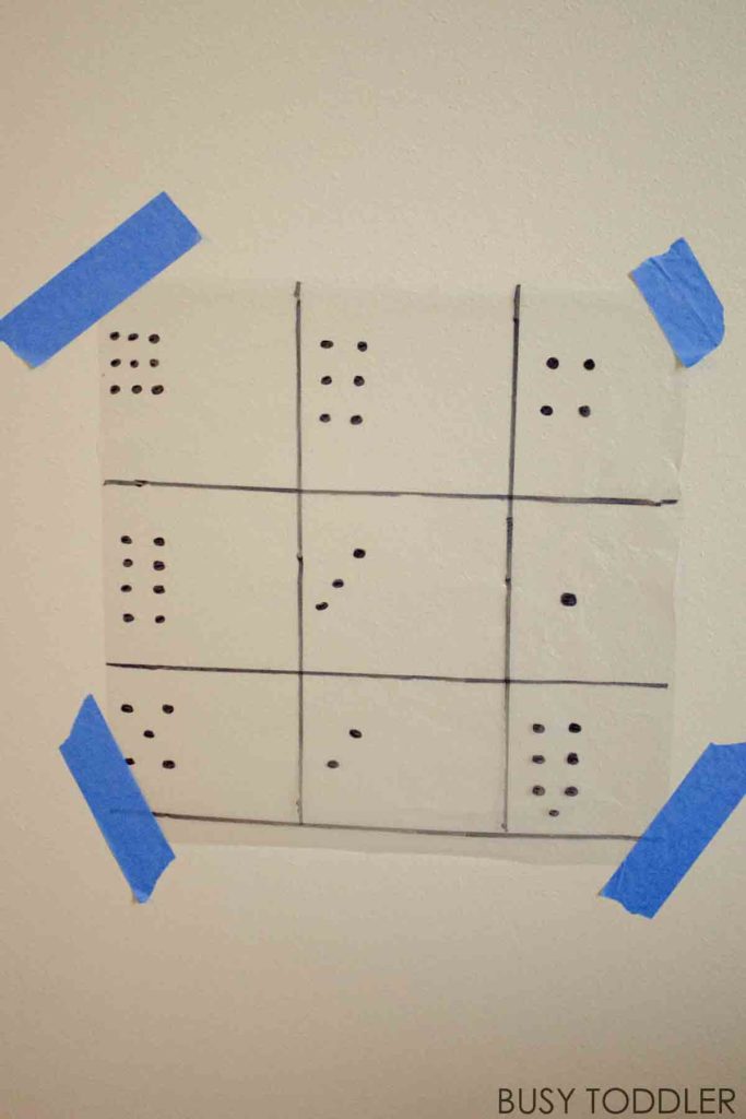 Sticky Number Match Busy Toddler