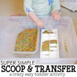 Rice Scoop and Transfer - Busy Toddler