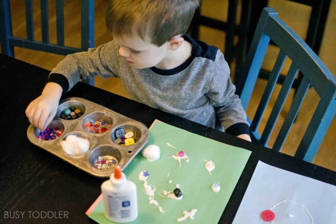 Glue Playtime Activity - Busy Toddler