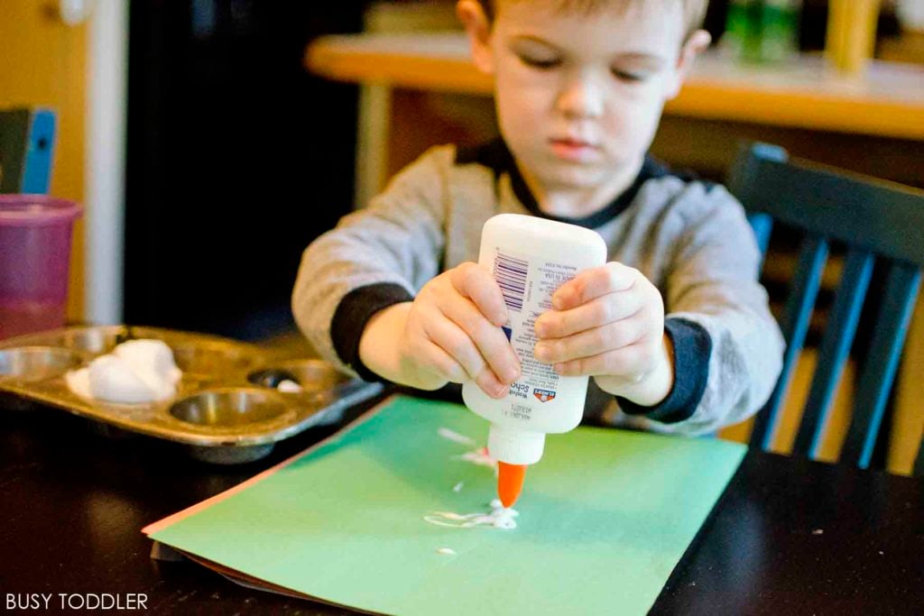 Glue Playtime Activity - Busy Toddler