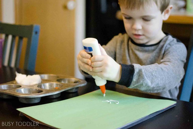 Glue Playtime Activity - Busy Toddler