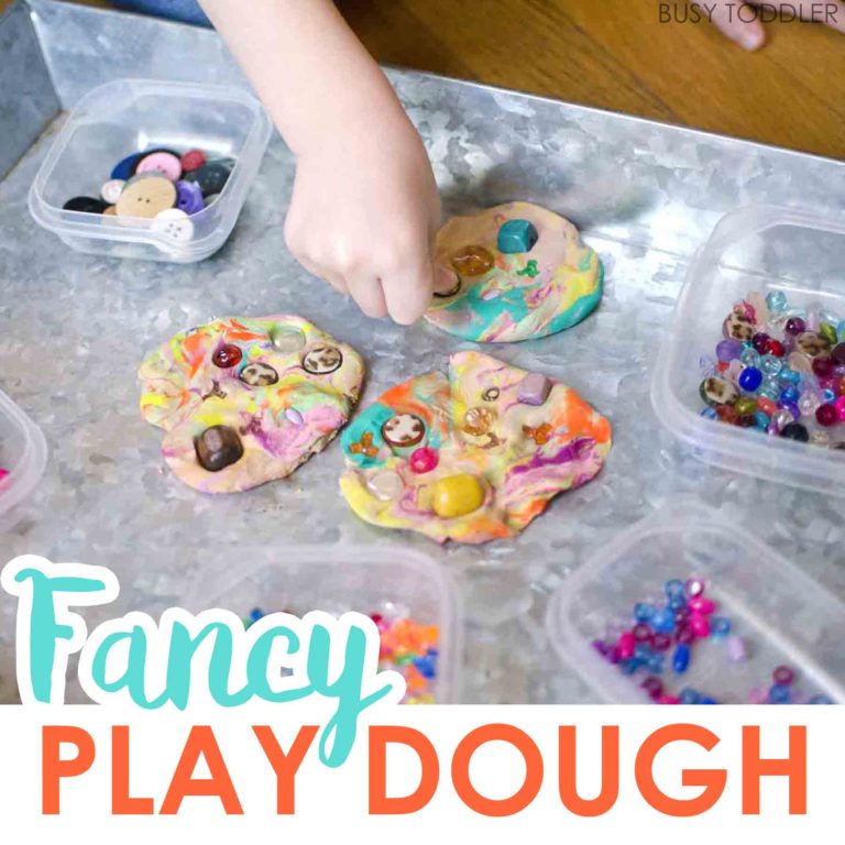 Fancy Play Dough Activity - Busy Toddler