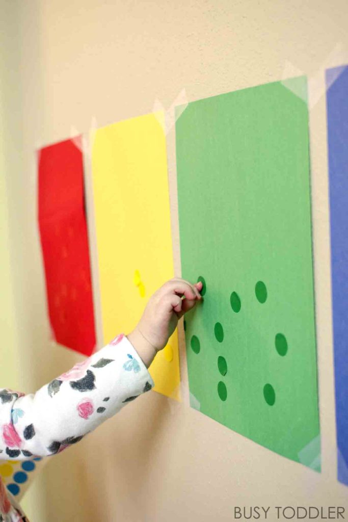 Sticker Sorting Activity - Busy Toddler