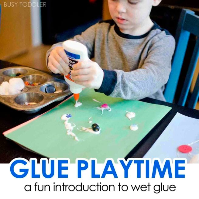 Glue Playtime Activity - Busy Toddler