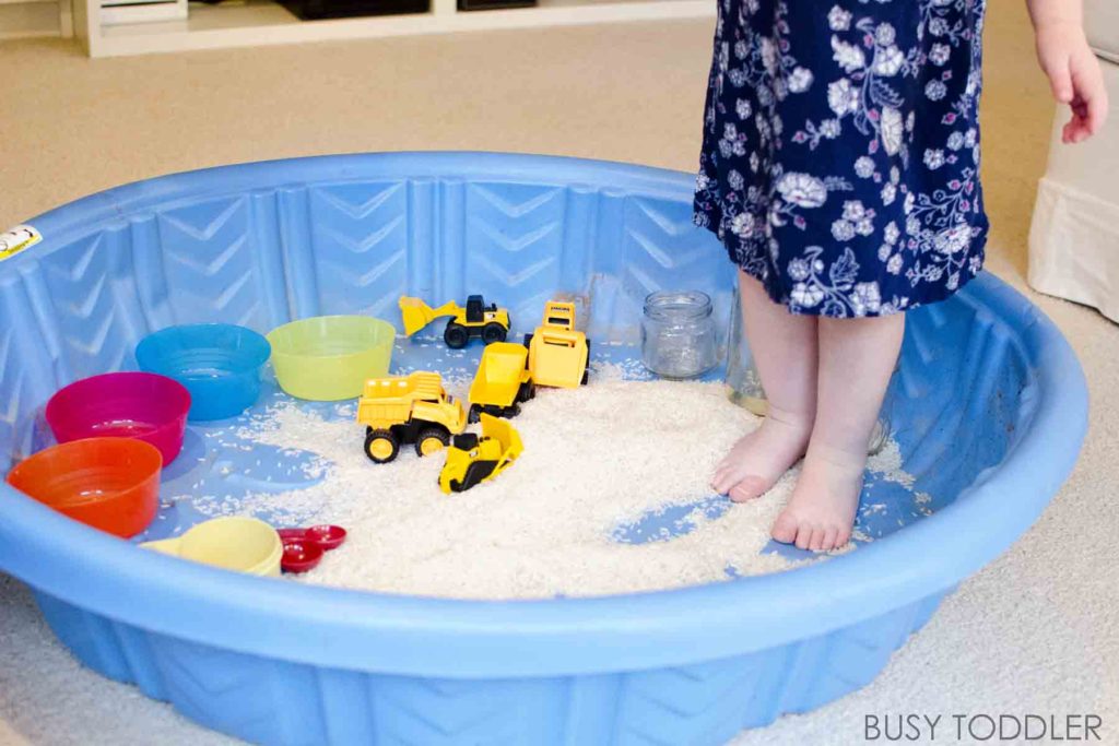 Giant Rice Pool Sensory - Busy Toddler