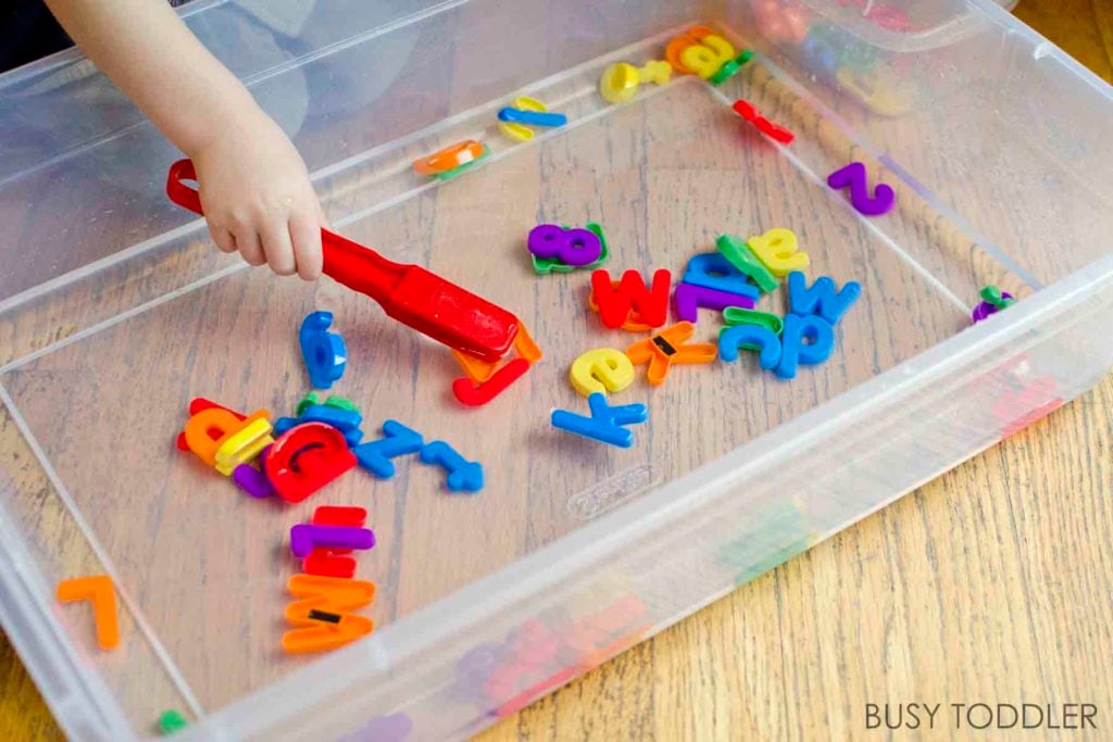 Magnetic Alphabet Fishing - Busy Toddler