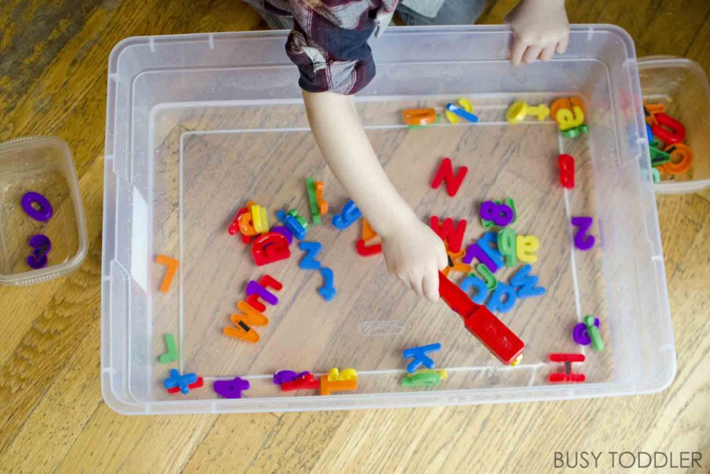 Magnetic Alphabet Fishing - Busy Toddler