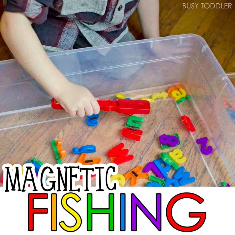 Magnetic Alphabet Fishing - Busy Toddler
