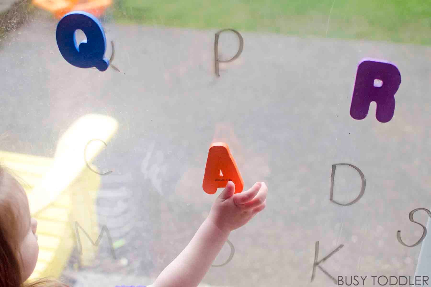 Easy Alphabet Matching Activity - Busy Toddler