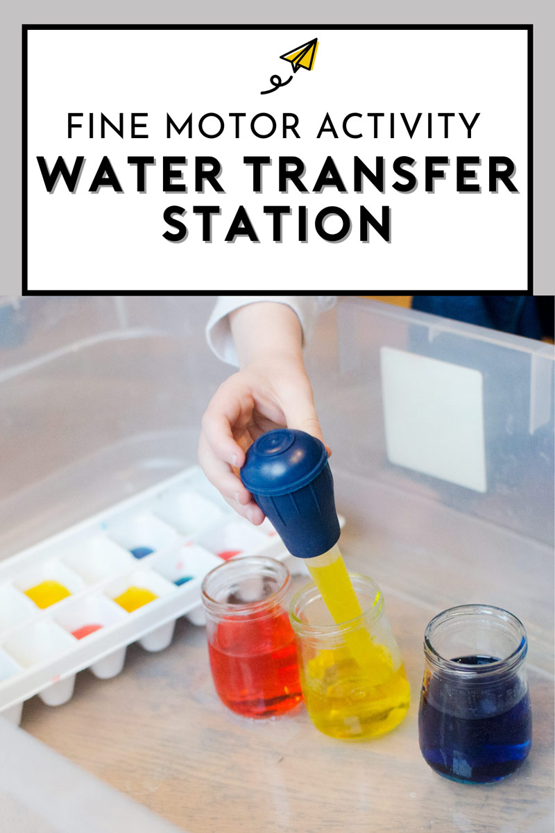 Fine Motor Water Activity - Busy Toddler