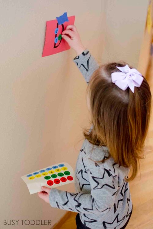 Alphabet Sticker Match - Busy Toddler