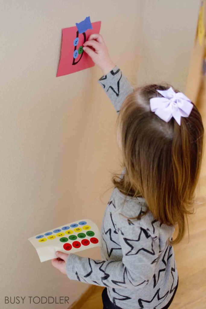 Alphabet Sticker Match - Busy Toddler