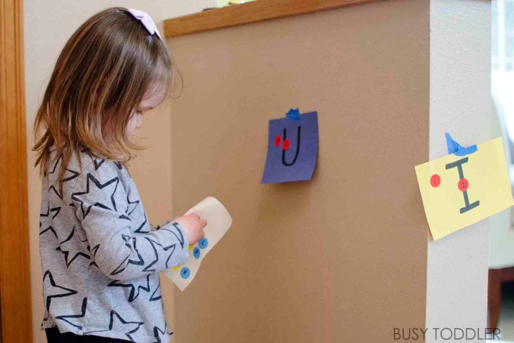 Alphabet Sticker Match - Busy Toddler