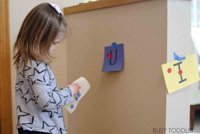 Alphabet Sticker Match - Busy Toddler