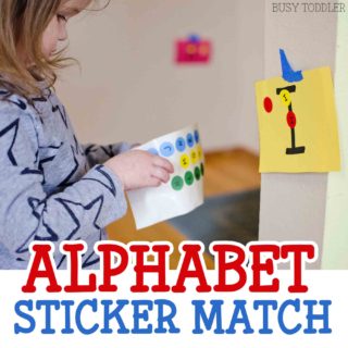 Alphabet Sticker Match - Busy Toddler