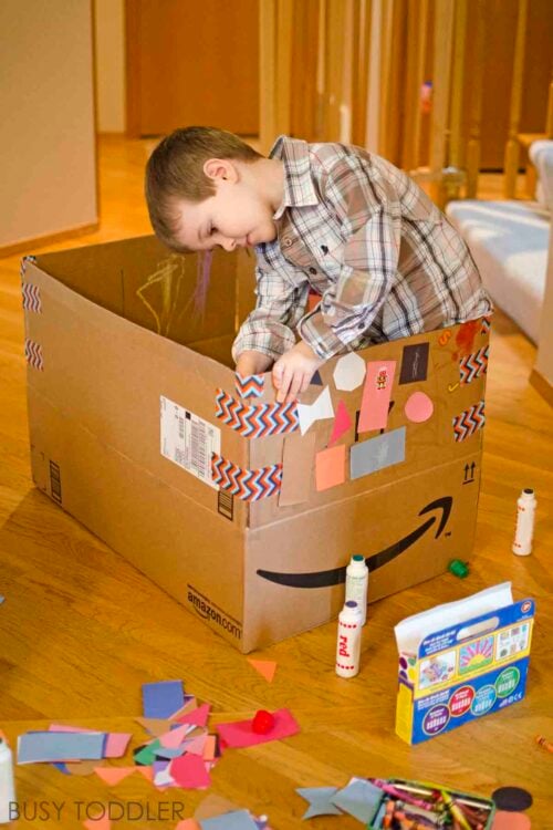 4 Tips for Extreme Box Decorating - Busy Toddler