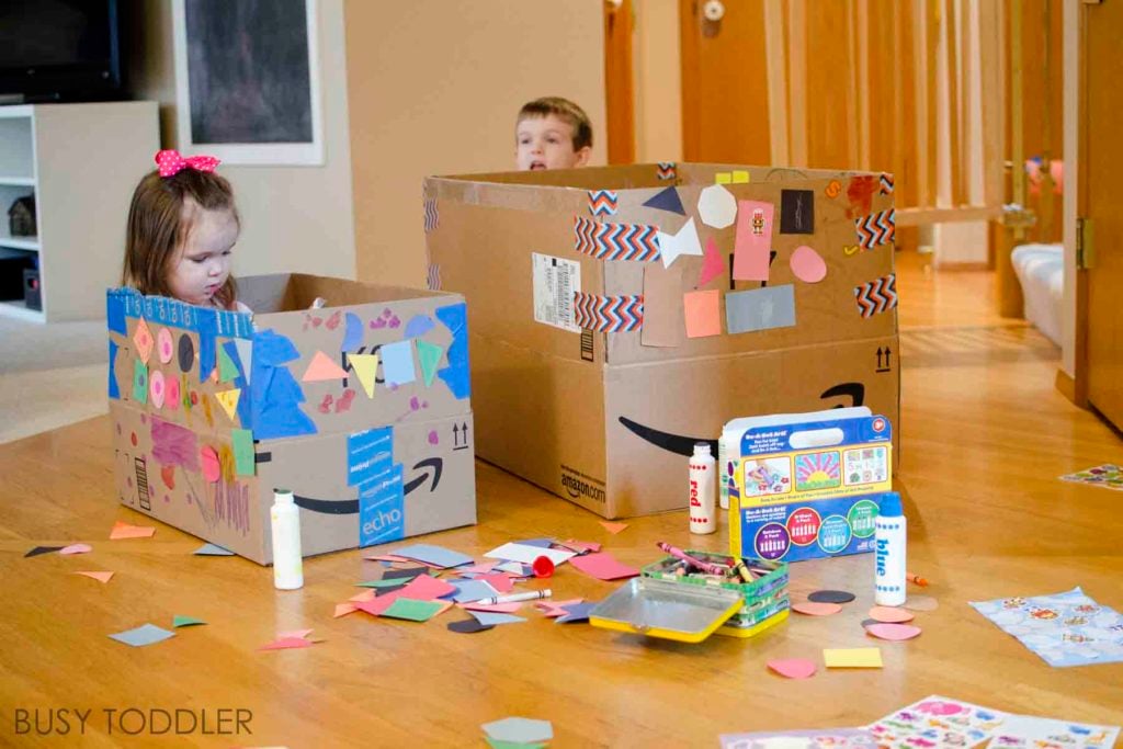 4 Tips for Extreme Box Decorating - Busy Toddler