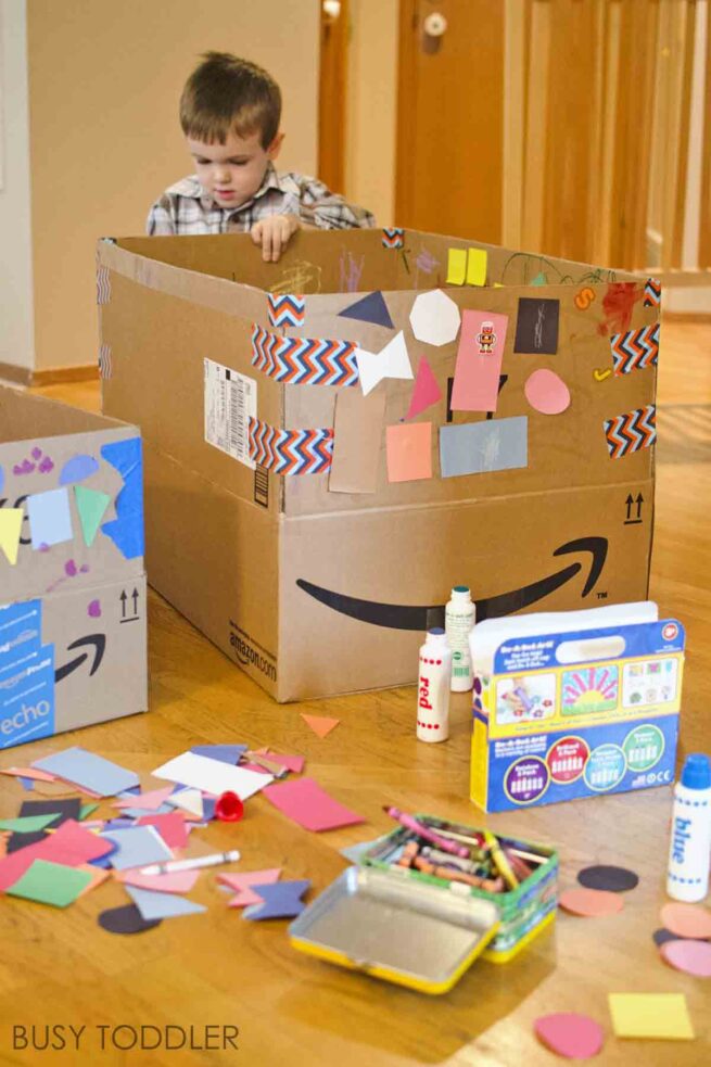 4 Tips for Extreme Box Decorating - Busy Toddler