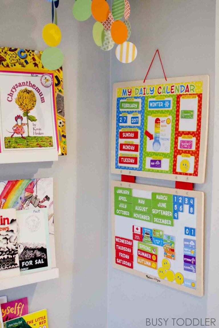 Easy Morning Calendar Routine - Busy Toddler